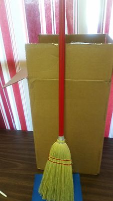 34" TALL RED TOY BROOM CLEAN KIDS DEVELOPMENTAL FUN PLAY CLEAN GAME ...