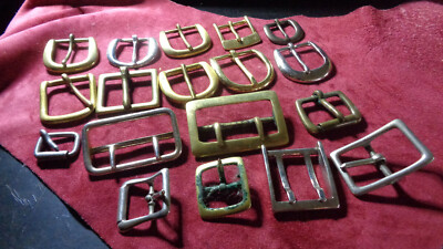 1pc Metal Heel Bar Buckles Brass Roller Rectangle Buckle Leather Crafts ...