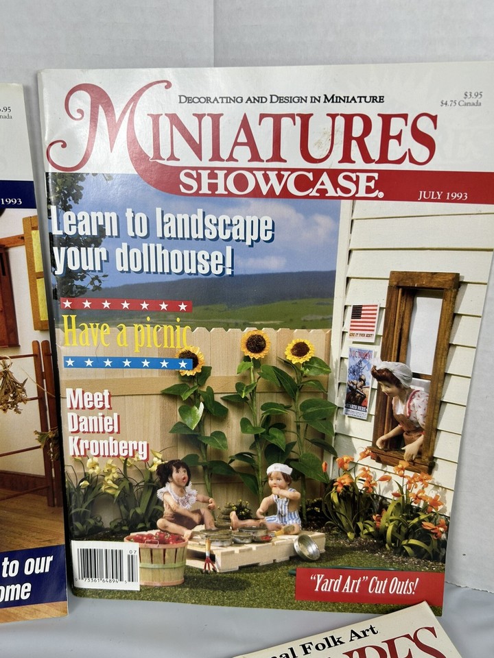 Lot of 6 Miniature Showcase Magazines 1991-1993 Great Condition Fast ...