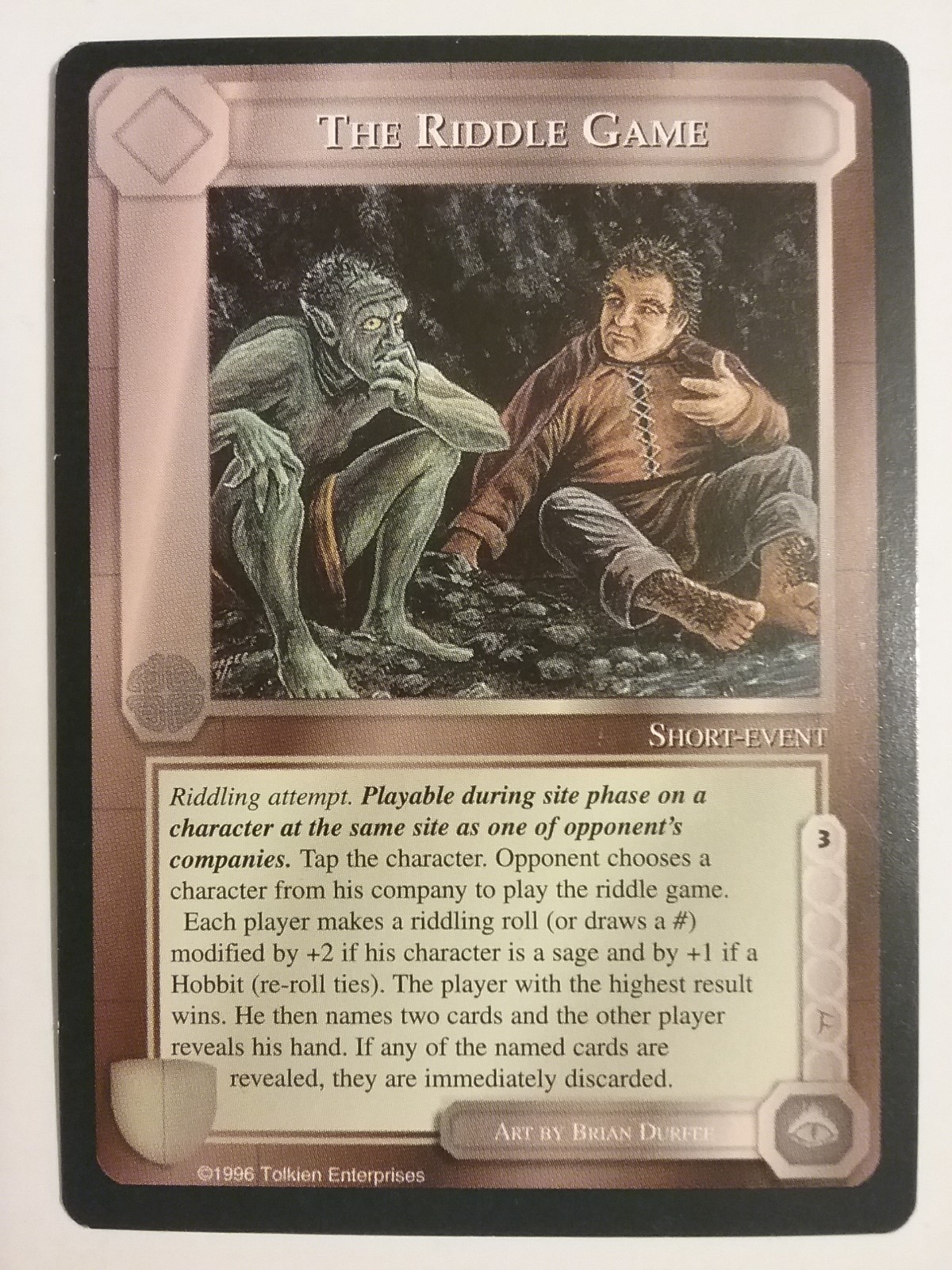 MIDDLE-EARTH CCG MECCG THE RIDDLE GAME THE DRAGONS METD TD RARE LOTR | eBay