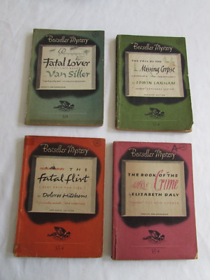 Bestseller Mystery Pulp Magazines Lot of 4 Vintage Thriller/Mystery ...