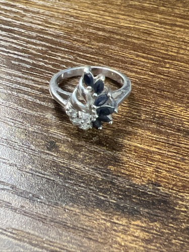 VTG Avon RJ Graziano Sterling Silver .925 Onyx/Cubic Zirconia Ring Size ...