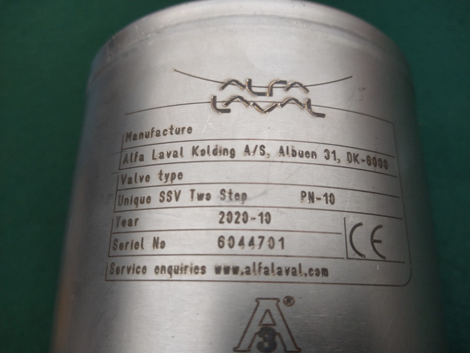ALFA Laval Sanitary Valve Albuen 31 Dk-6000 for sale online | eBay