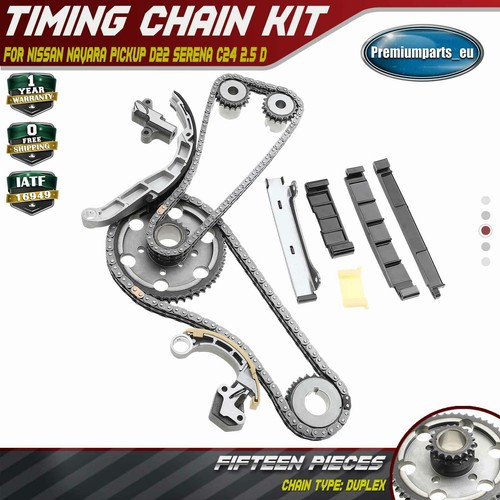 15x Timing Chain Kit for Nissan Navara D22 Pickup D22 Serena C24 2.5D ...