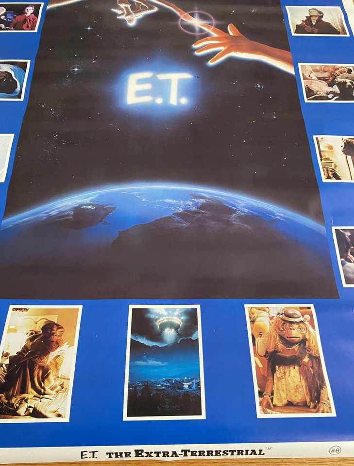 1982 E.T. The Extra Terrestrial Movie Poster Universal City Studios 35 ...