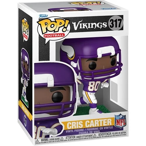 Chris Carter Funko Pop! NFL Legends Vinyl Figure #317 Minnesota Vikings ...