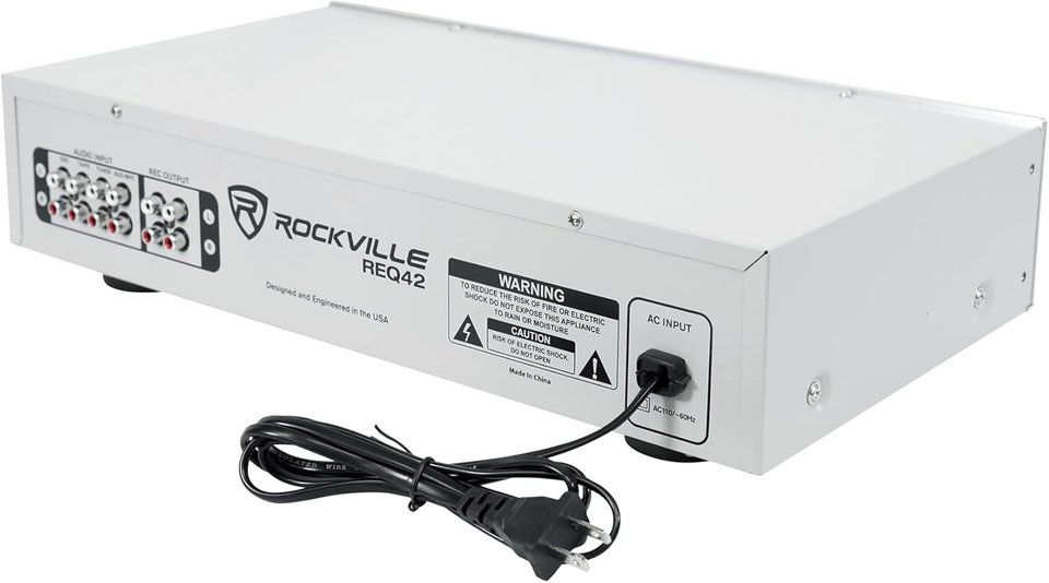 REQ42-S 2 X 21 Band Home Theater Equalizer W/Audio Spectrum Analyzer ...