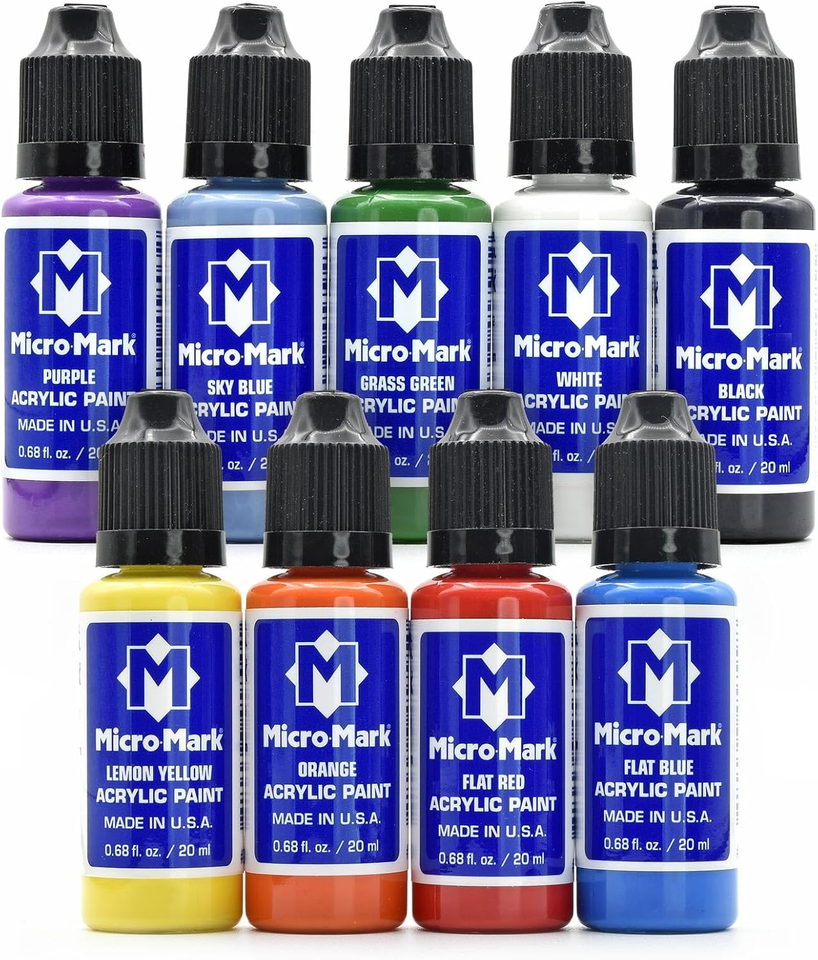 Micro-Mark Prime plus Acrylic Paint Set | eBay