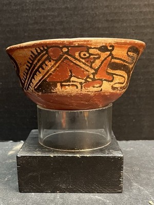 Pre-Columbian Authentic Solid Artifact Polychrome Mayan Copador Pottery ...