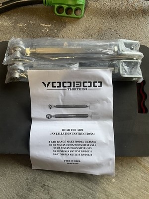 Voodoo Rear Toe Arms Adjustable 240sx, Skyline, S15, S14 | eBay