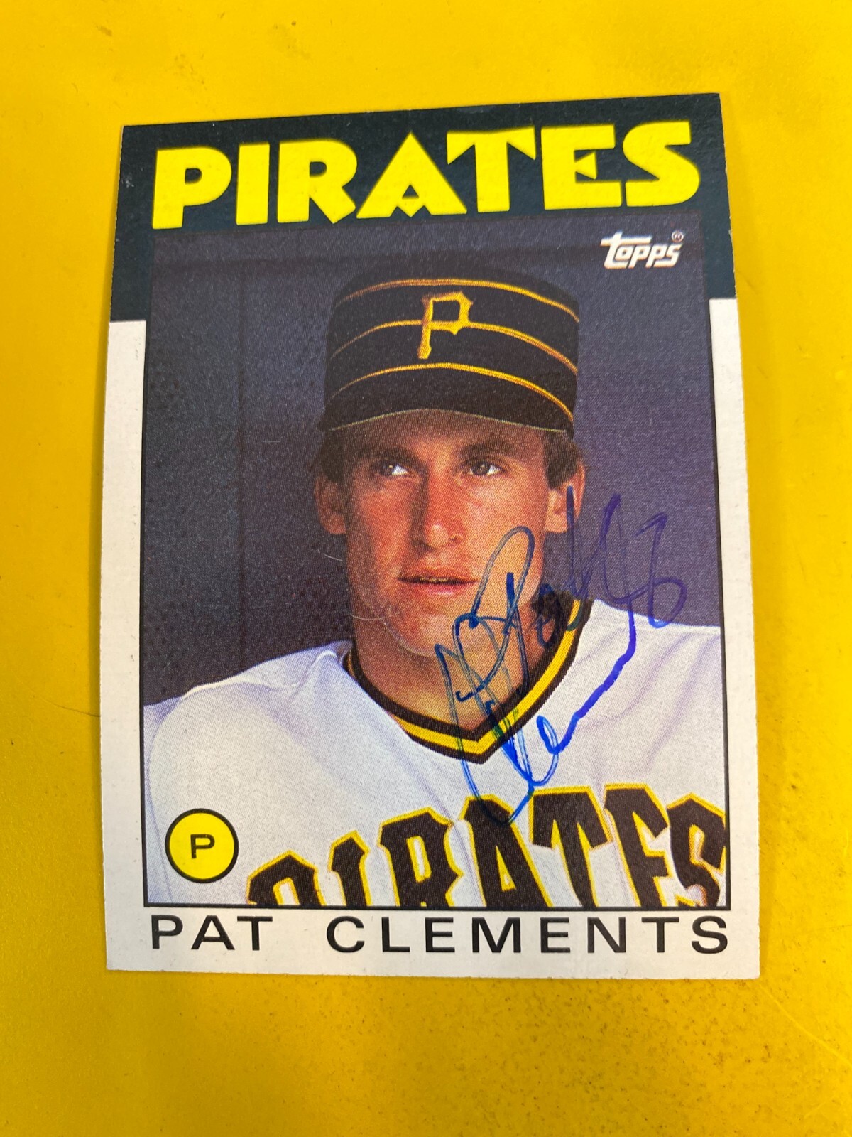 RS6176 1986 Topps #754 Pat Clements PIRATES HAND SIGNED AUTOGRAPH | eBay