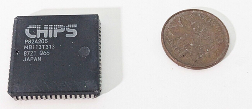 Chips P82A205 IC. Fully IBM PC AT PLCC Japan MB113T313 8721 Q66 As ...