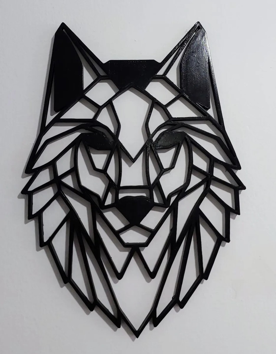 Wolf Geometric Drawing