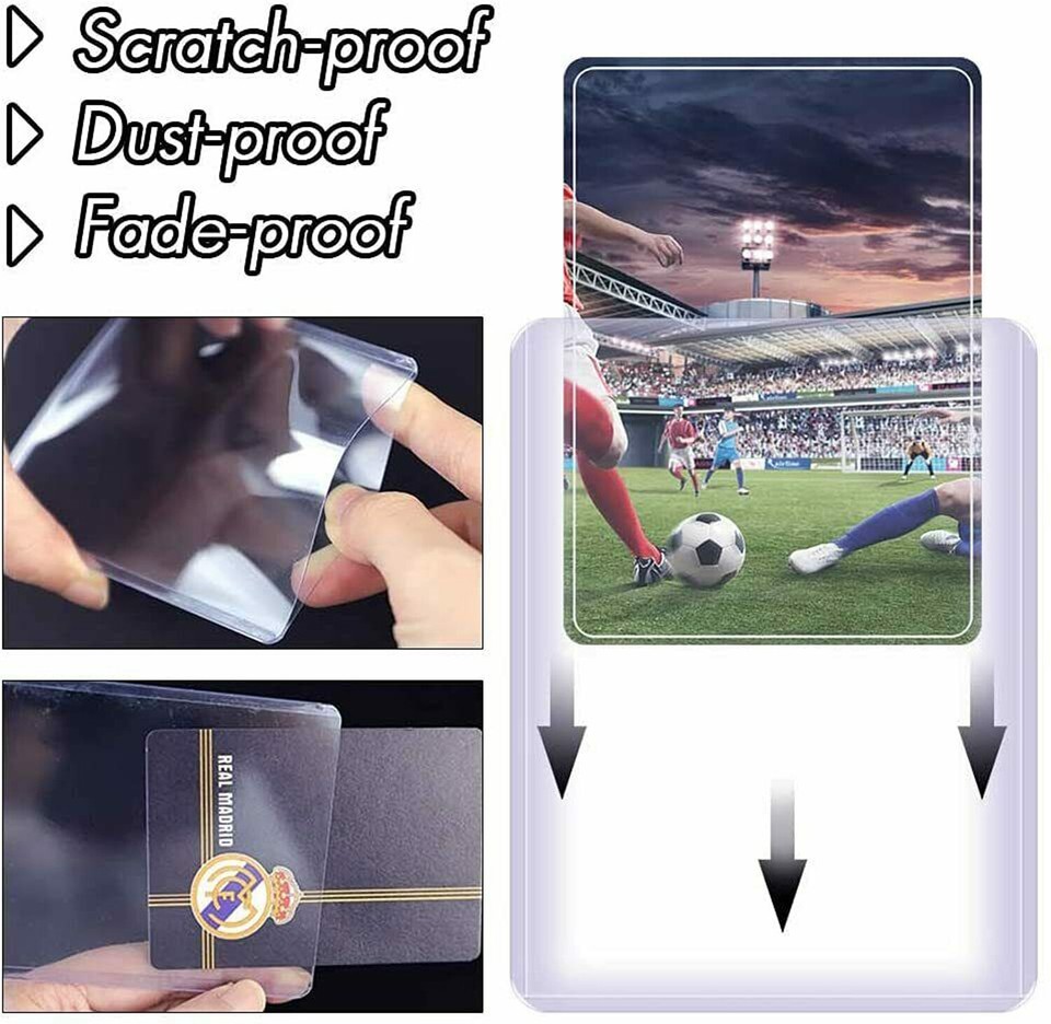 Card Sleeves Pokemon Protector Clear Hard Plastic Penny Sleeve For ...