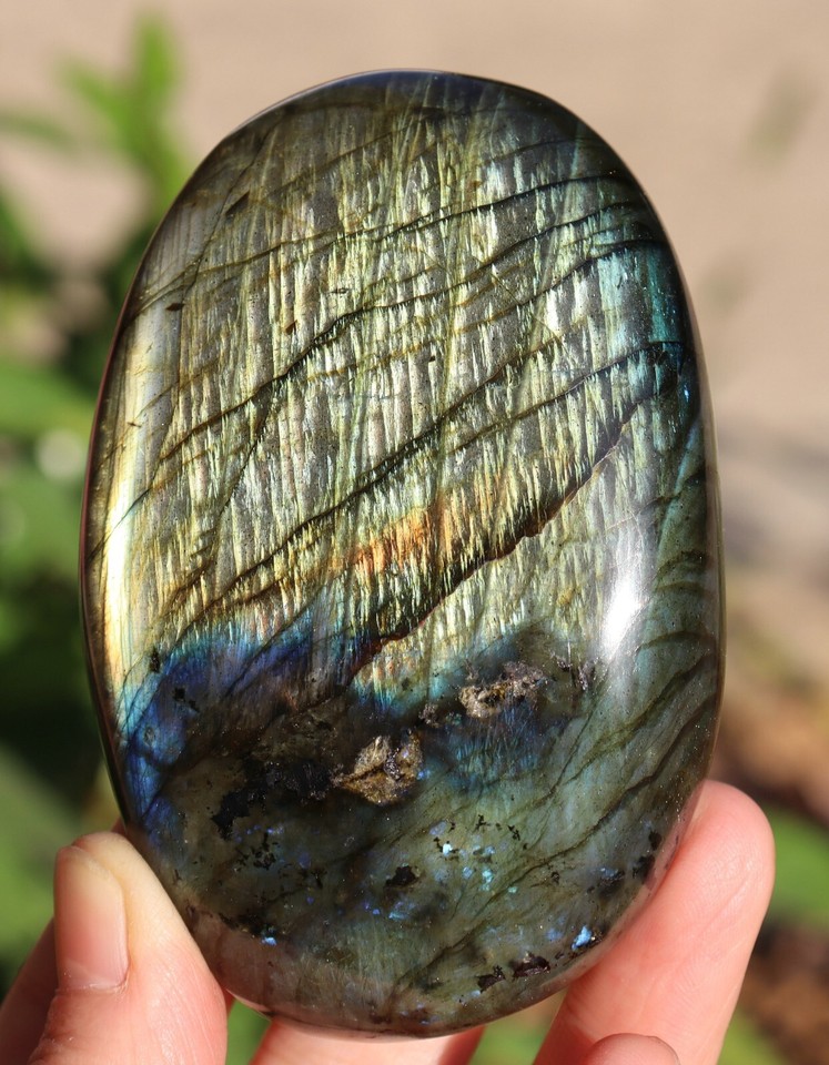 281.7g Natural Labradorite Crystal Rough Polished rock From Madagascar ...