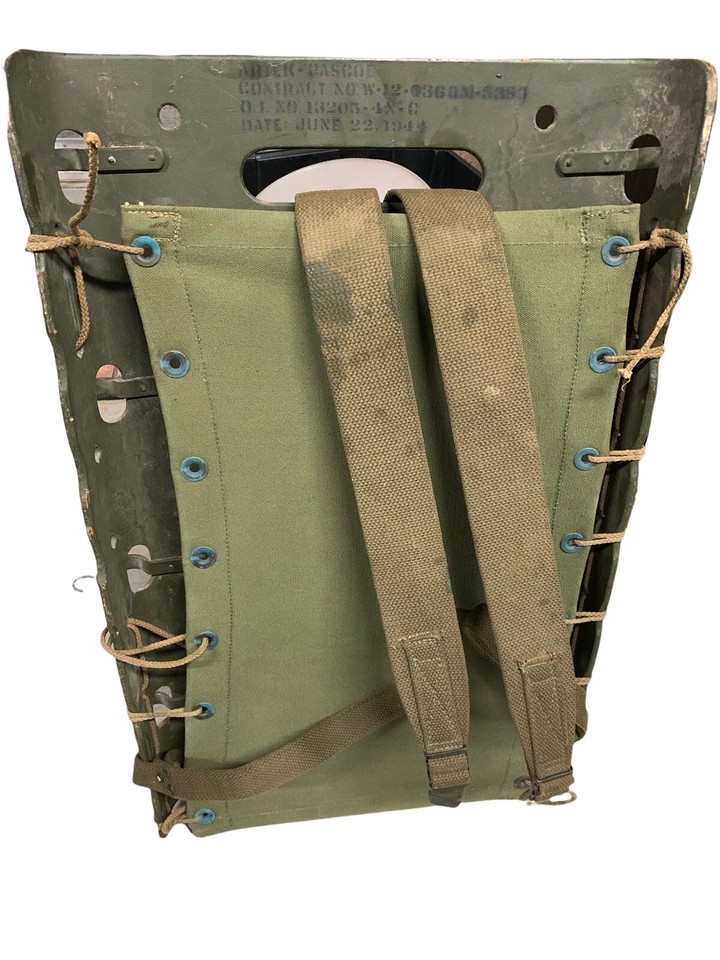 Vintage Genuine WW2 US Army 1944 Frame Pack Board Pack Military Rope | eBay