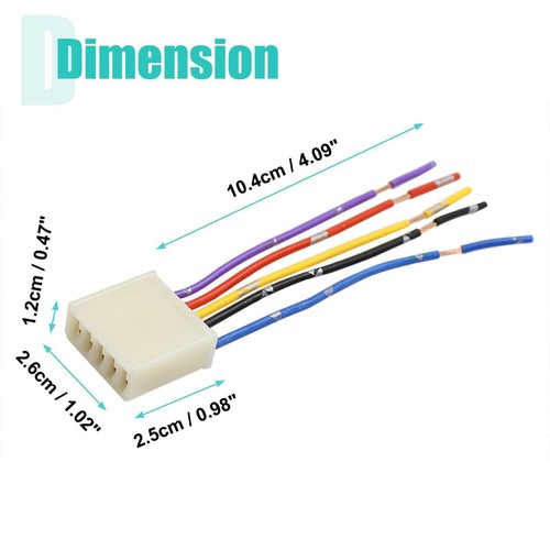 5Pack Car Power Window Switch Socket 5 Pin Wiring Harness Pigtail ...