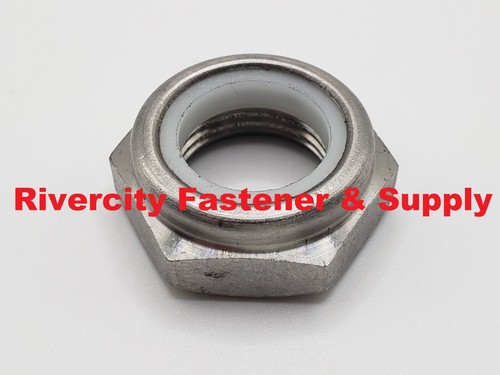 5/8-18 Stainless Nylon Insert Lock Nut Thin Jam Half thick NTE 5/8x18 ...