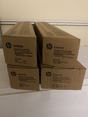 HP W9170MC W9171MC W9173MC W9172MC Toner Cartridges Set Color E877dn ...