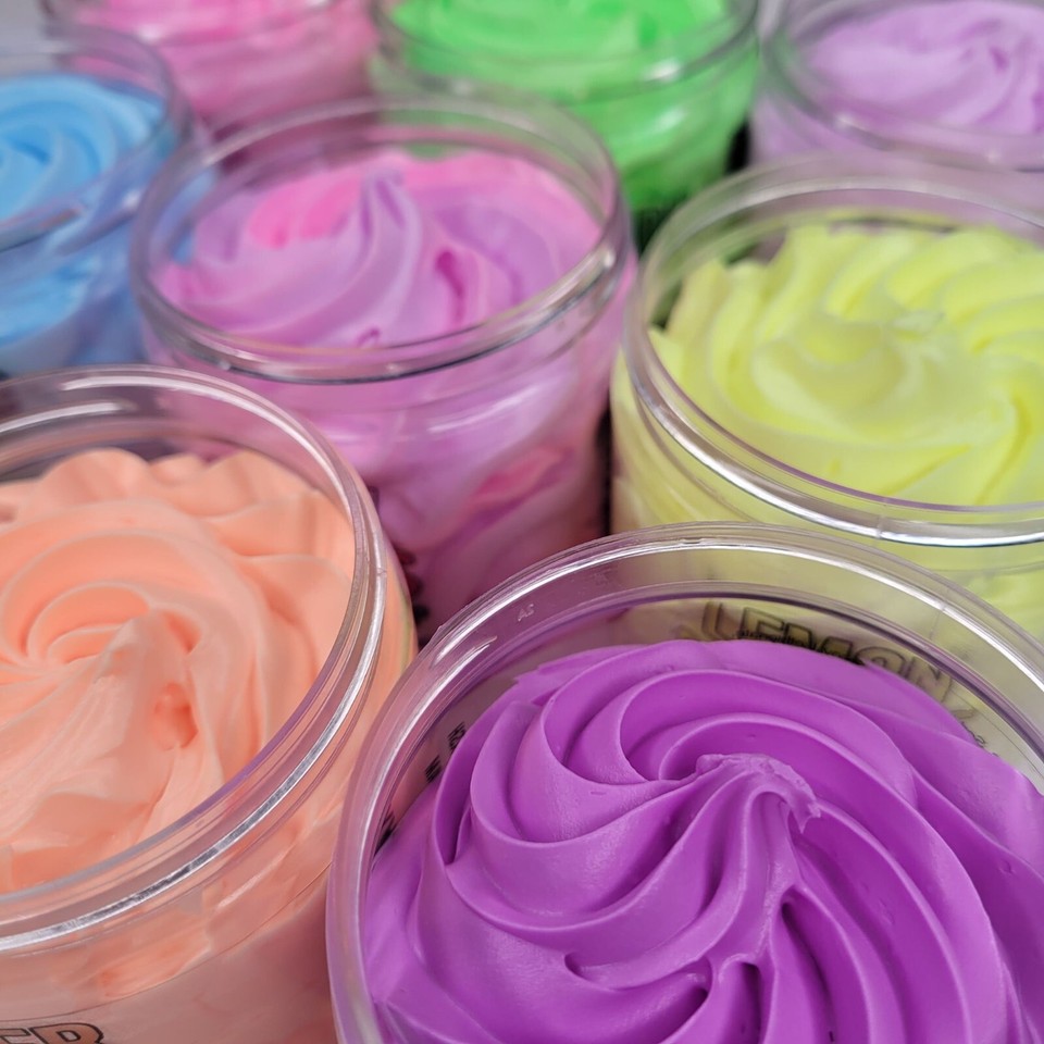 Fluffy Whipped Soap - 150g - Shower Fluff - Neon Coloured - Vegan ...