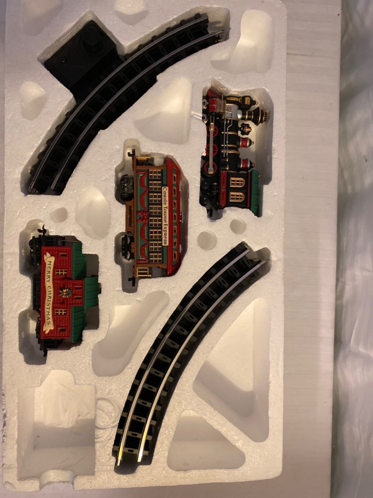 Lemax Carole Towne Express Holiday Village Train Set w/ 24” Circular Track | eBay
