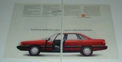 1985 2-page Audi 5000S Car Ad - Peace and Quiet! | eBay