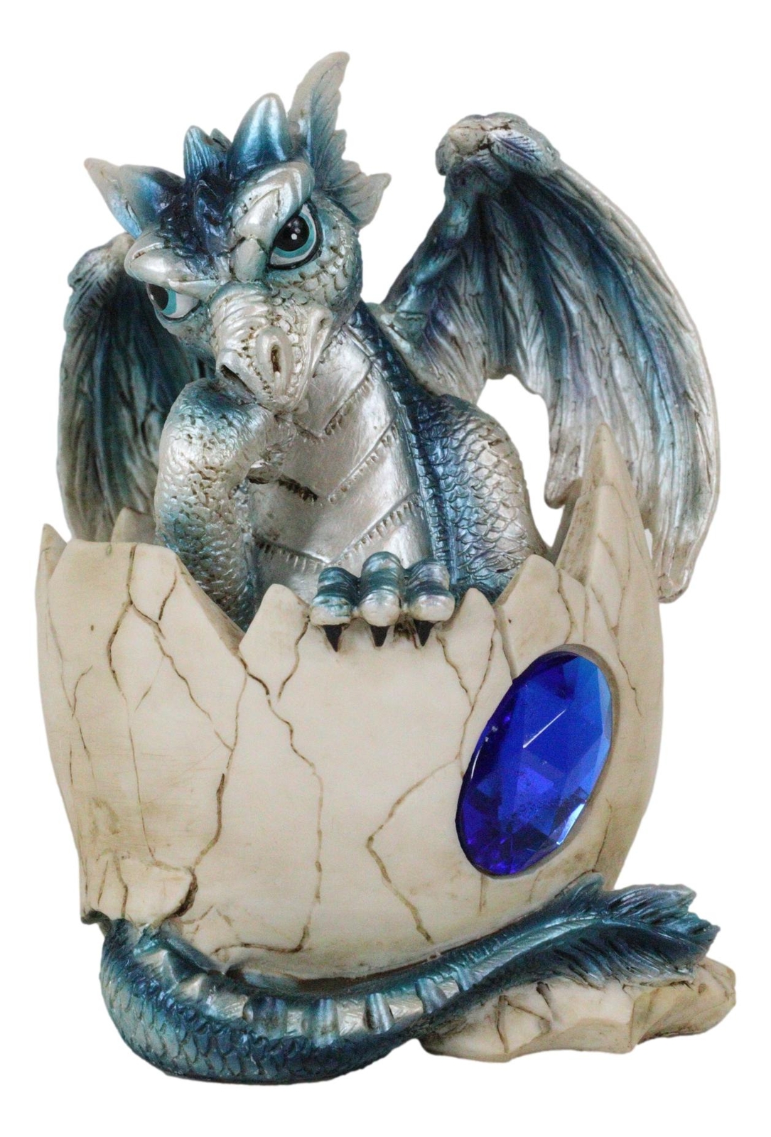 September Birthstone Dragon Egg Statue Blue Sapphire September Gem ...