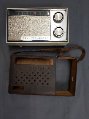 1964 Elgin Ten Transistor R-1000 Vtg AM Portable Radio Maspeth NY w ...