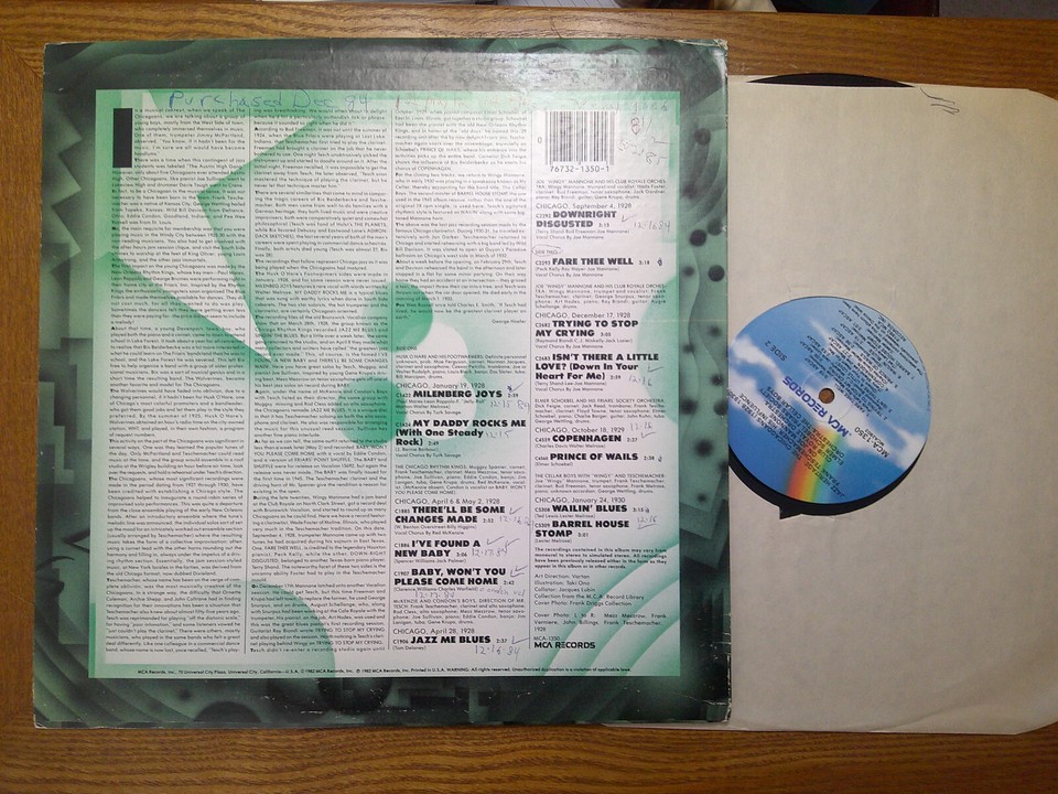 MCA LP RECORD/THE CHICAGOANS/THE AUSTIN HIGH GANG/1928-1930/ EX+ | eBay