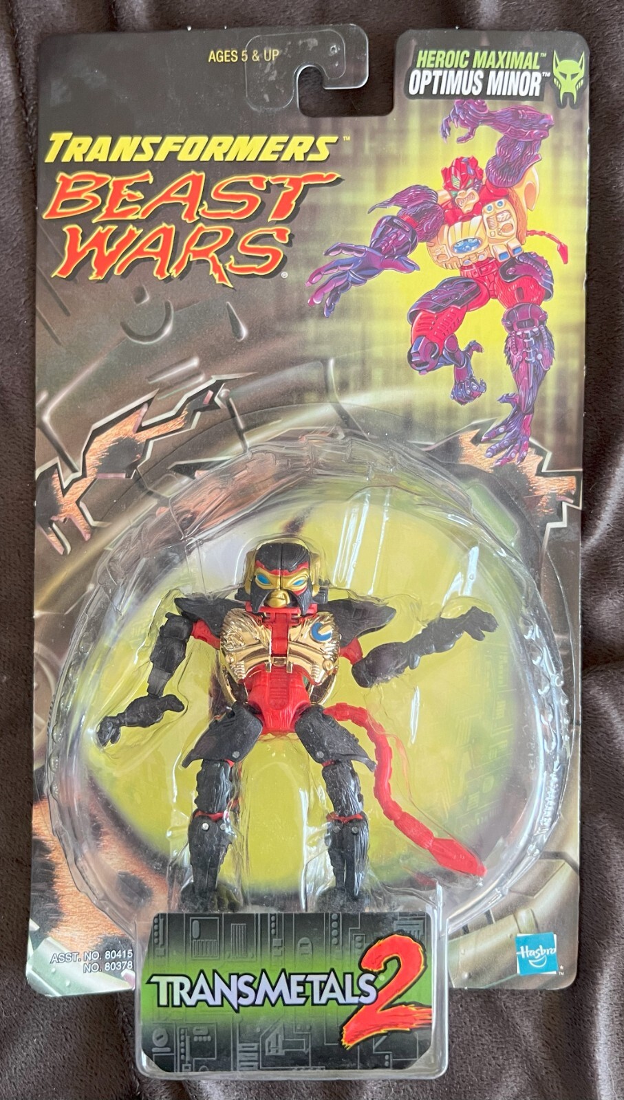 Transformers Beast Wars Maximals Optimus Minor SEALED ON CARD | eBay