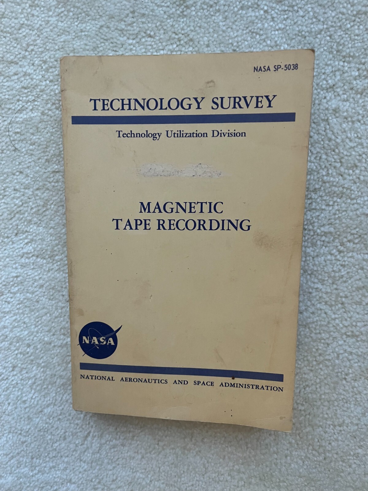 NASA MAGNETIC TAPE RECORDING Technology Survey Utilization Division ...