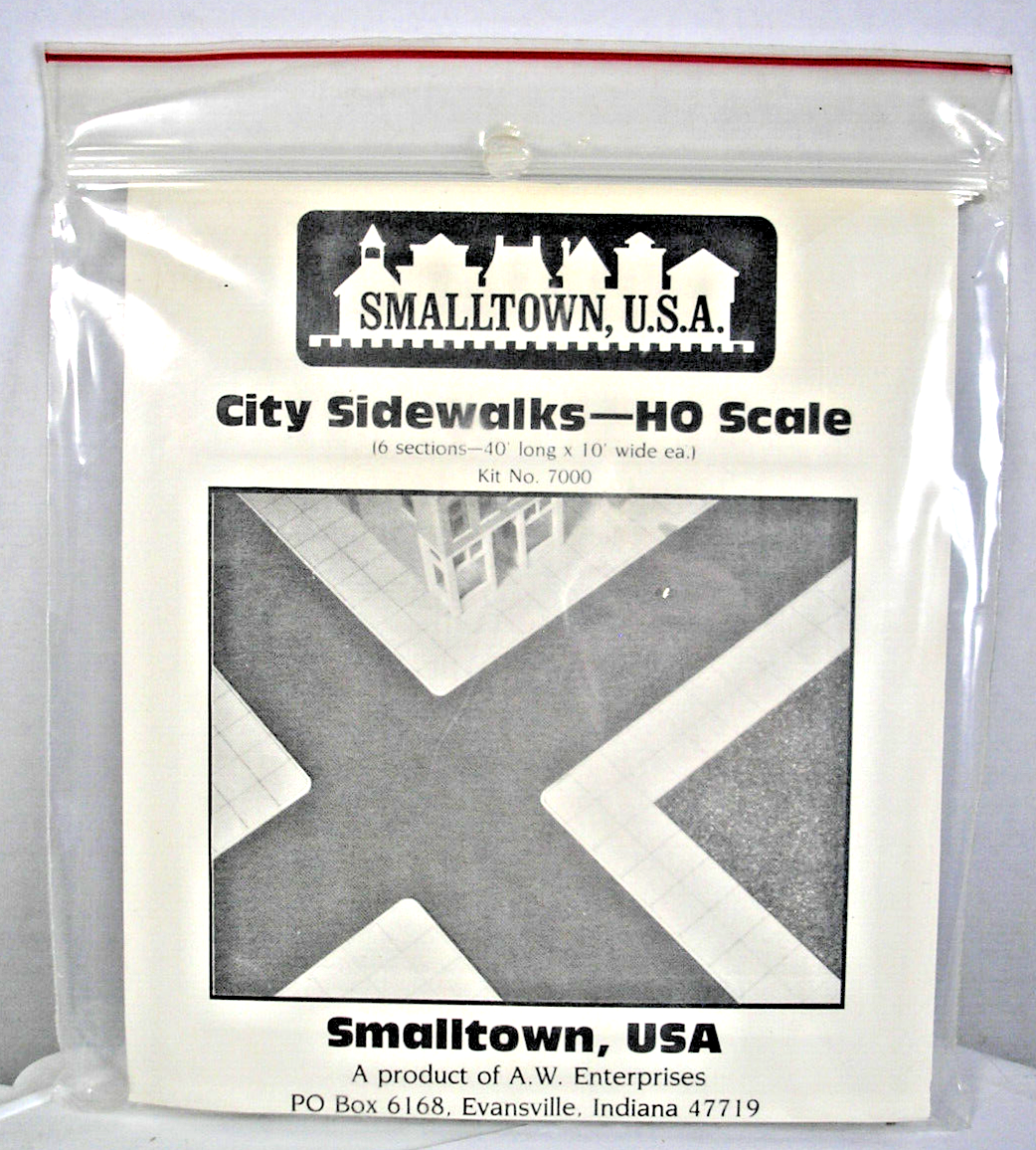 HO Scale Smalltown USA #7000 City Sidewalks | eBay