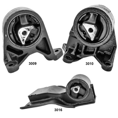 Front Left & Right Engine Mounts W. Rear Trans Mount 3PCS for Jeep ...