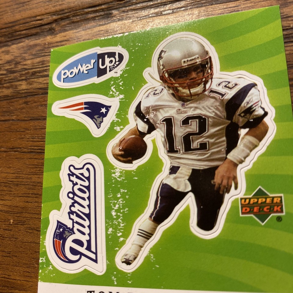 Tom Brady 2004 Upper Deck POWER UP Sticker Unscratched PU-18 (HEAVY ...