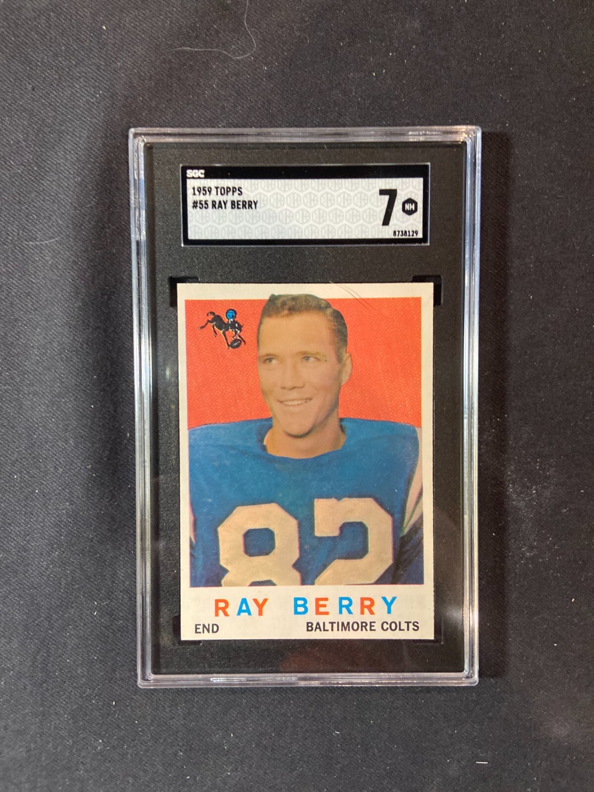 Read description--1959 Topps Football #55 Raymond Berry graded 7 | eBay
