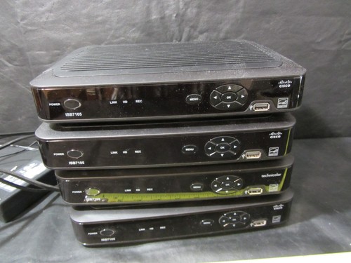 ISB7105 lot of 4 CISCO & Technicolor Wireless cable TV box receiver pre ...