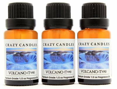 Volcano (Type) 3 Bottles 1/2oz Each (15ml) Premium Grade Fragrance ...