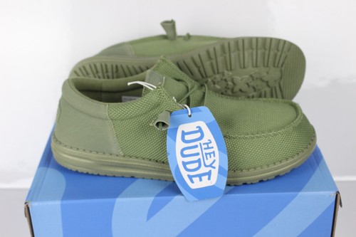 Hey Dude Men's Wally Funk Mono Olive Slip On Loafers Lightweight | eBay