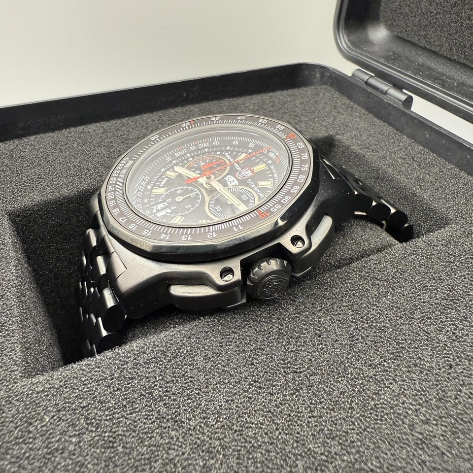 Luminox F-22 Raptor XA.9272 Titanium Chronograph Watch Mens Black 200M ...