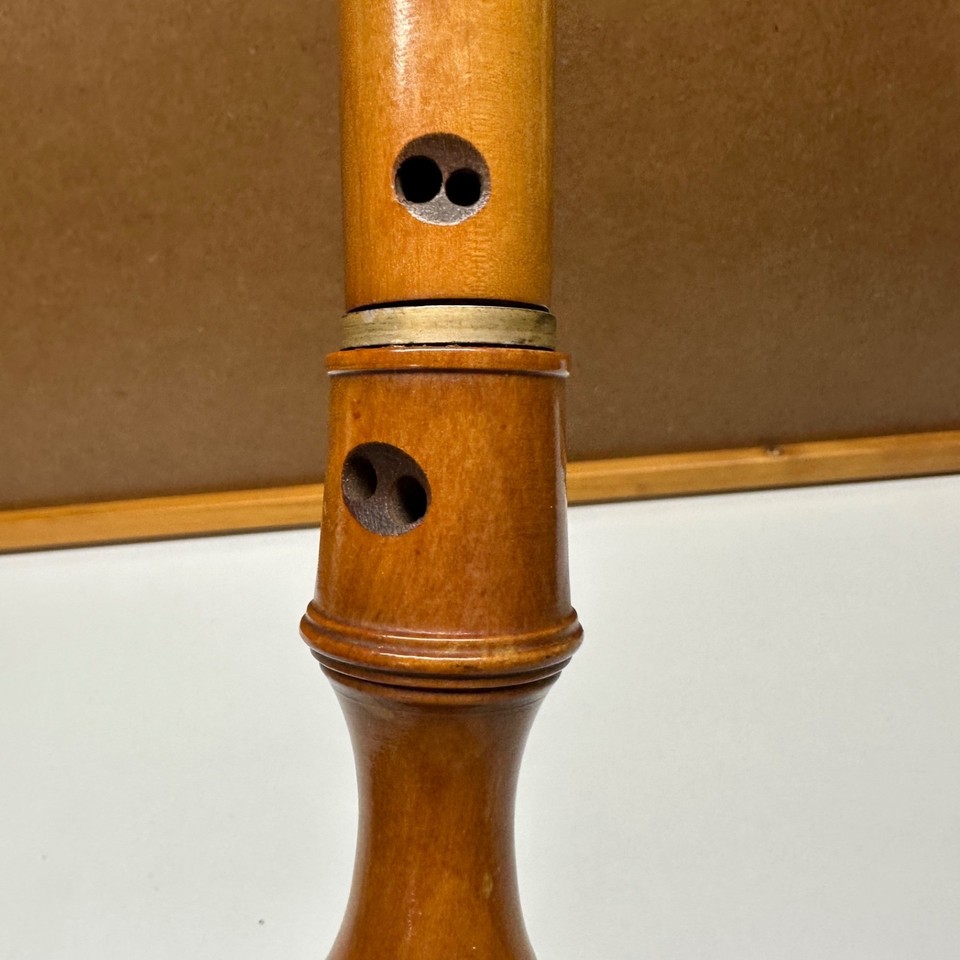 Antique Vintage Wooden Recorder 18" Baroque Fingering Unmarked Possible ...