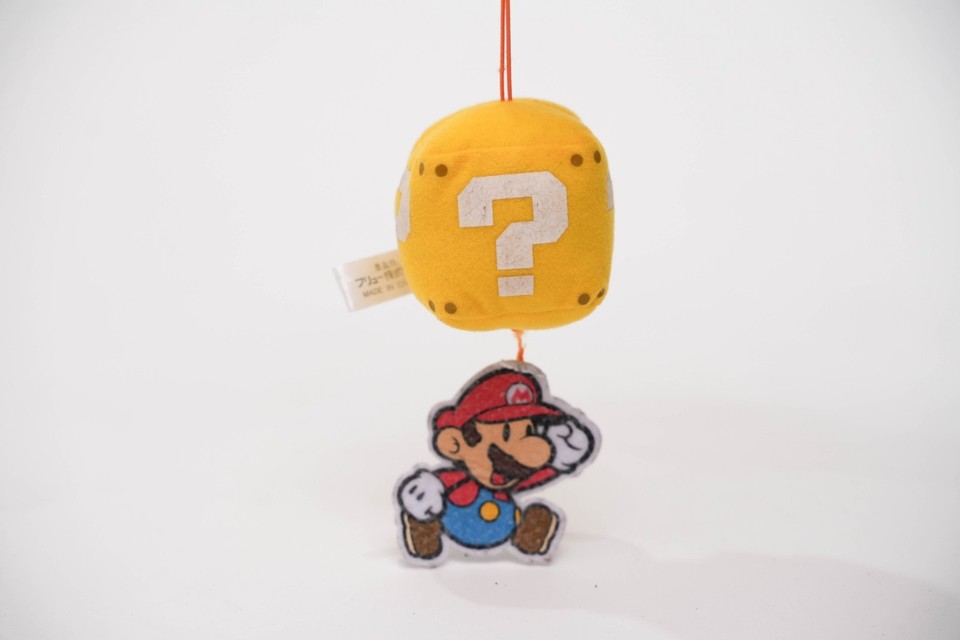 Super Mario Paper Mario Question Mark Block Plush Soft Toy Nintendo ...