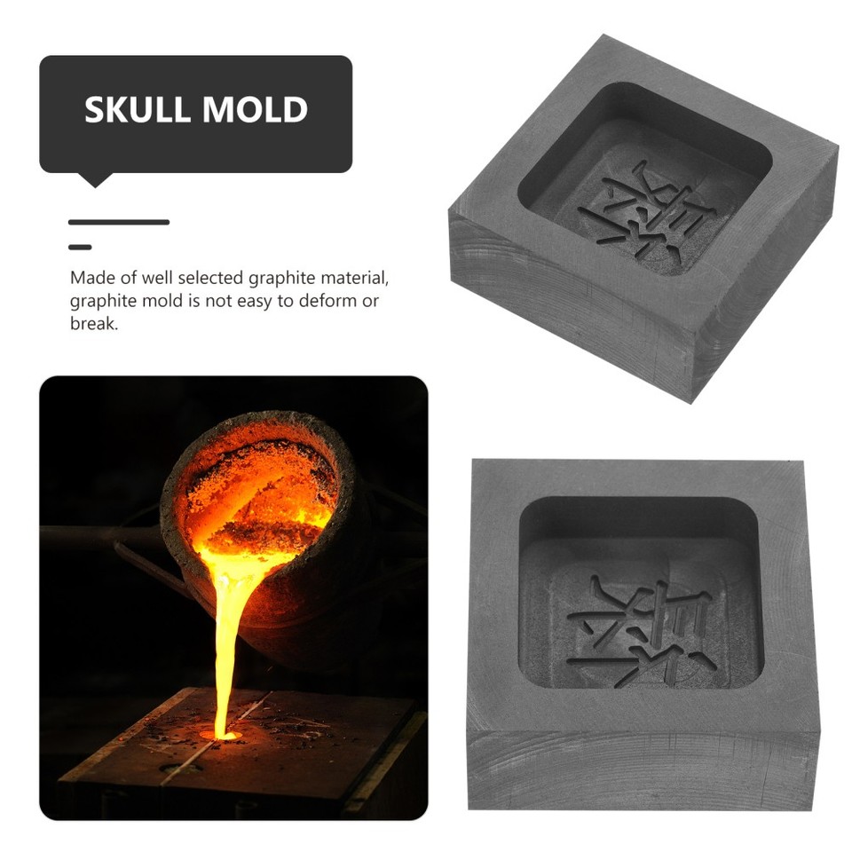 Gold Silver Mold Graphite Crucible Ingot Mould Casting Molds Smelting ...