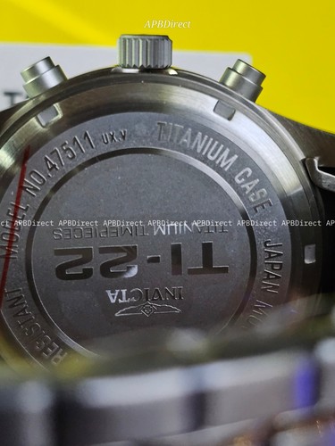 Invicta - TI-22 - TITANIUM Case & Bracelet 44mm Chronograph w/ LUME ...