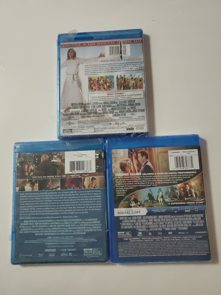 3 BLU-RAY MOVIE LOT, JESUS CHRIST SUPERSTAR+ SONG ONE +REAGAN | eBay