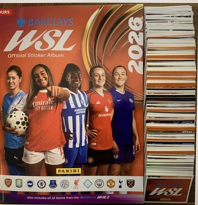 Panini WSL 2026 Full Set 511 Loose Stickers + Album In Stock | eBay UK