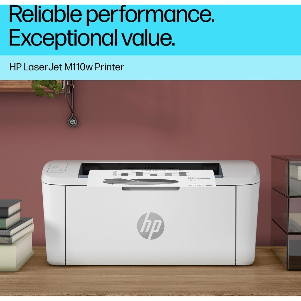HP LaserJet M110w Laser Printer White 194850676970 | eBay UK