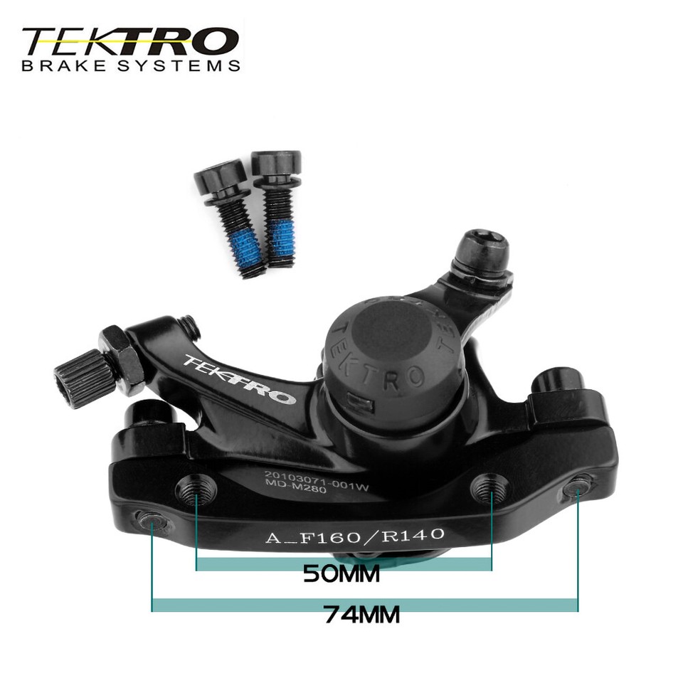 TEKTRO MD-M280 MTB Mechanical Disc Brakes Front Rear TR160 160mm ...