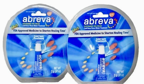 Abreva Cold Sore/Fever Blister Treatment Two .07oz ea LIKE TWIN PACK 8/ ...