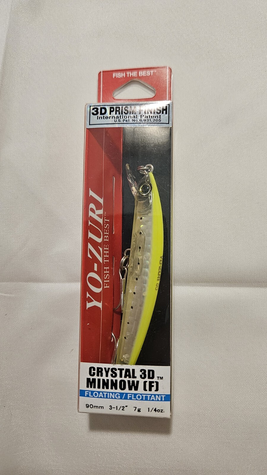 Yo-Zuri Fishing Lure F1145GHCS Crystal 3D Minnow 3 1/2" 1/4 oz ...