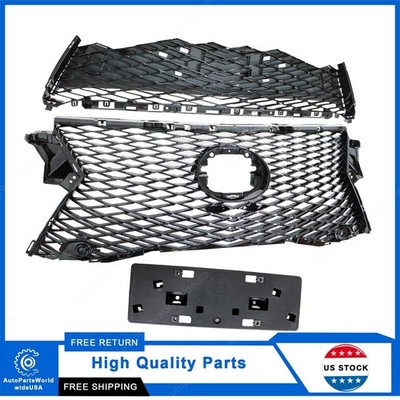 Front Upper Lower Grille Fit 2016 2017 2018 2019 Lexus RX350 RX450H F ...